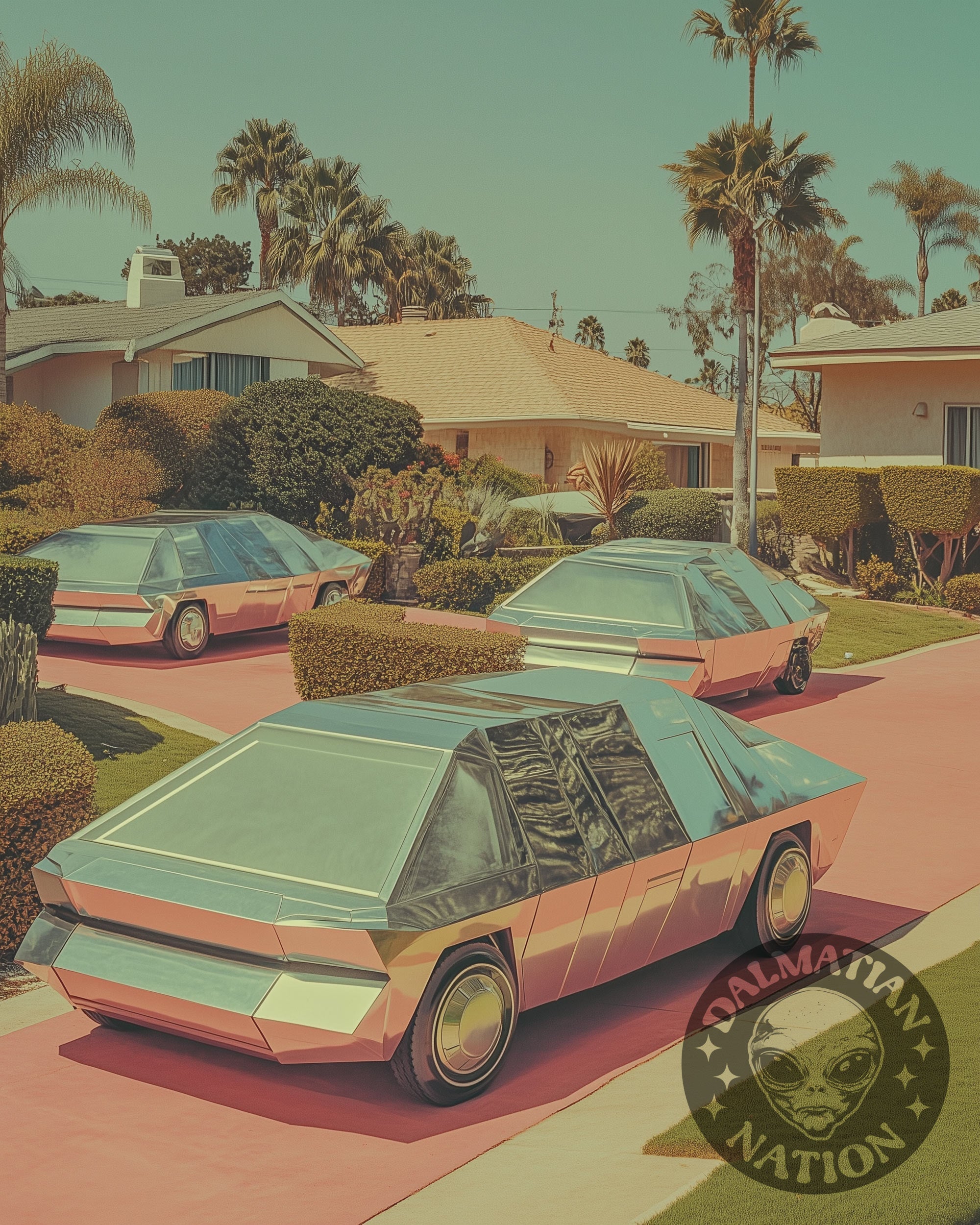 Retro Future Vintage Style Art – Dalmatian Nation