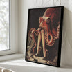 Bite Me Poster | Vintage Horror Octopus Art Print – Dalmatian Nation