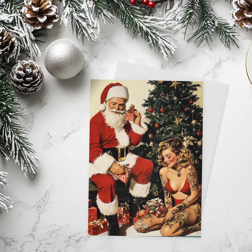 Good Golly Holly Vintage Christmas Card – Dalmatian Nation