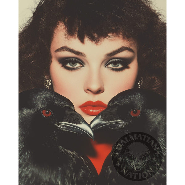Ravishing Raven Poster | Gothic Artwork | Rococo Art Print – Dalmatian ...