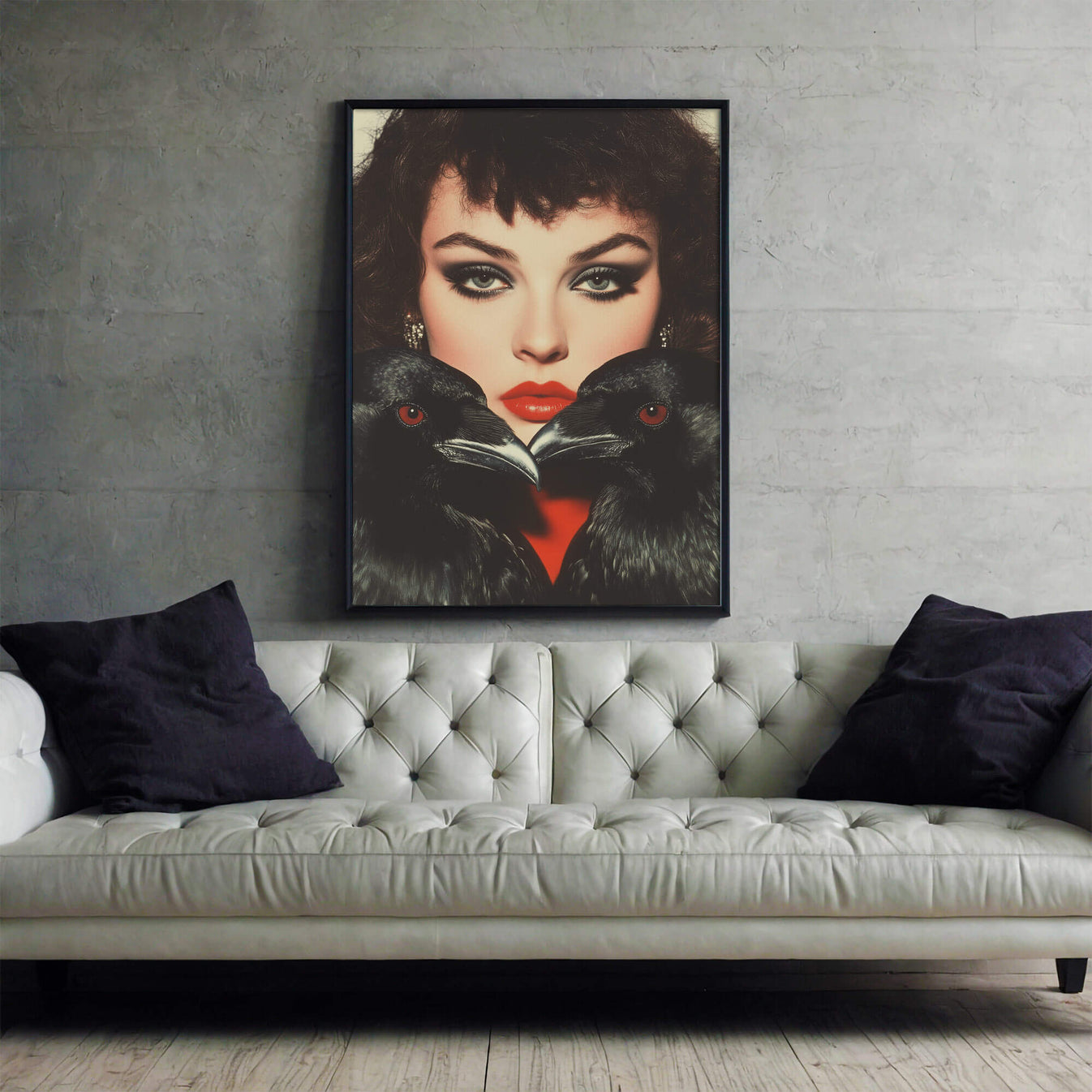 Ravishing Raven Poster | Gothic Artwork | Rococo Art Print – Dalmatian ...
